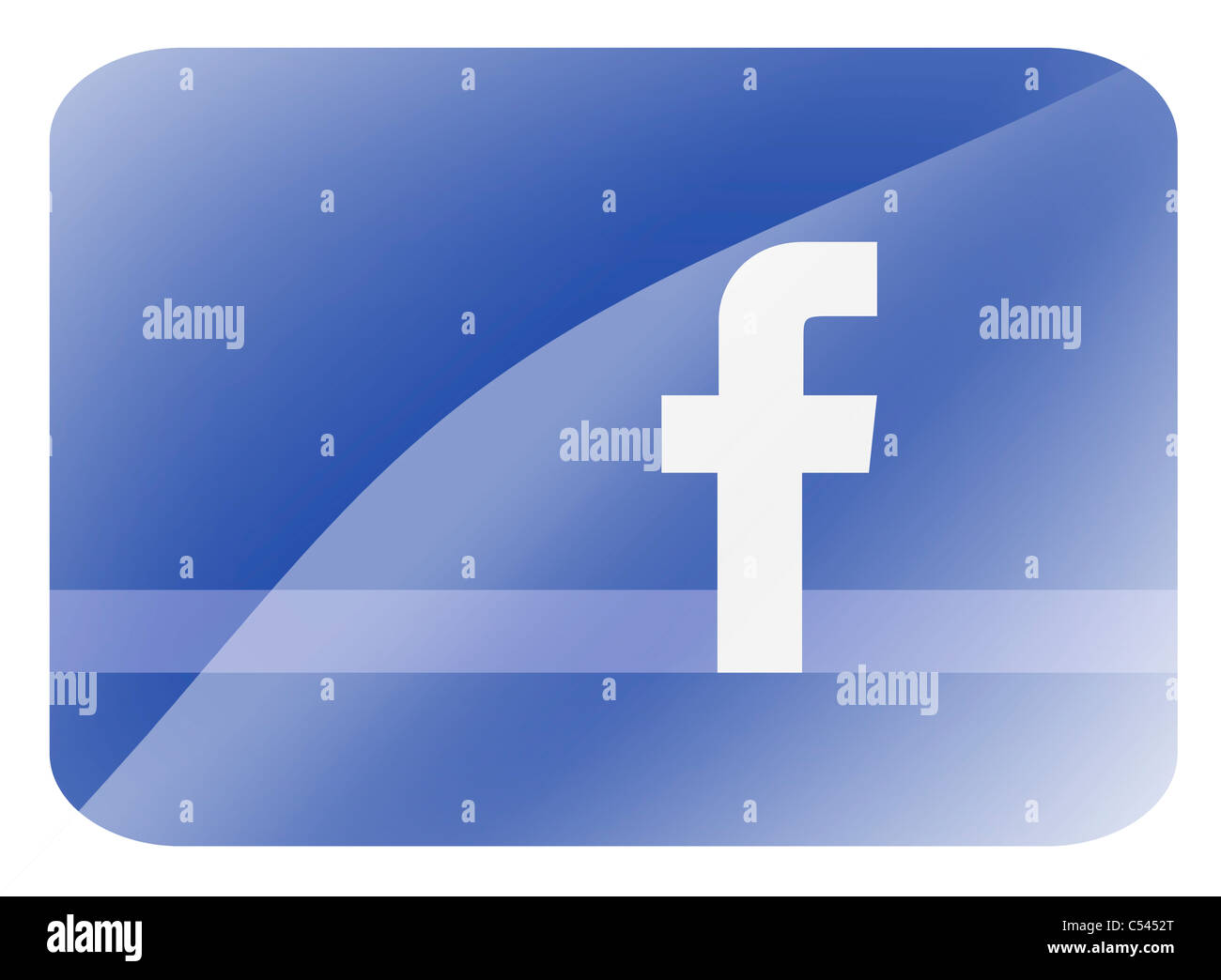 Facebook logo symbol icon Stock Photo - Alamy