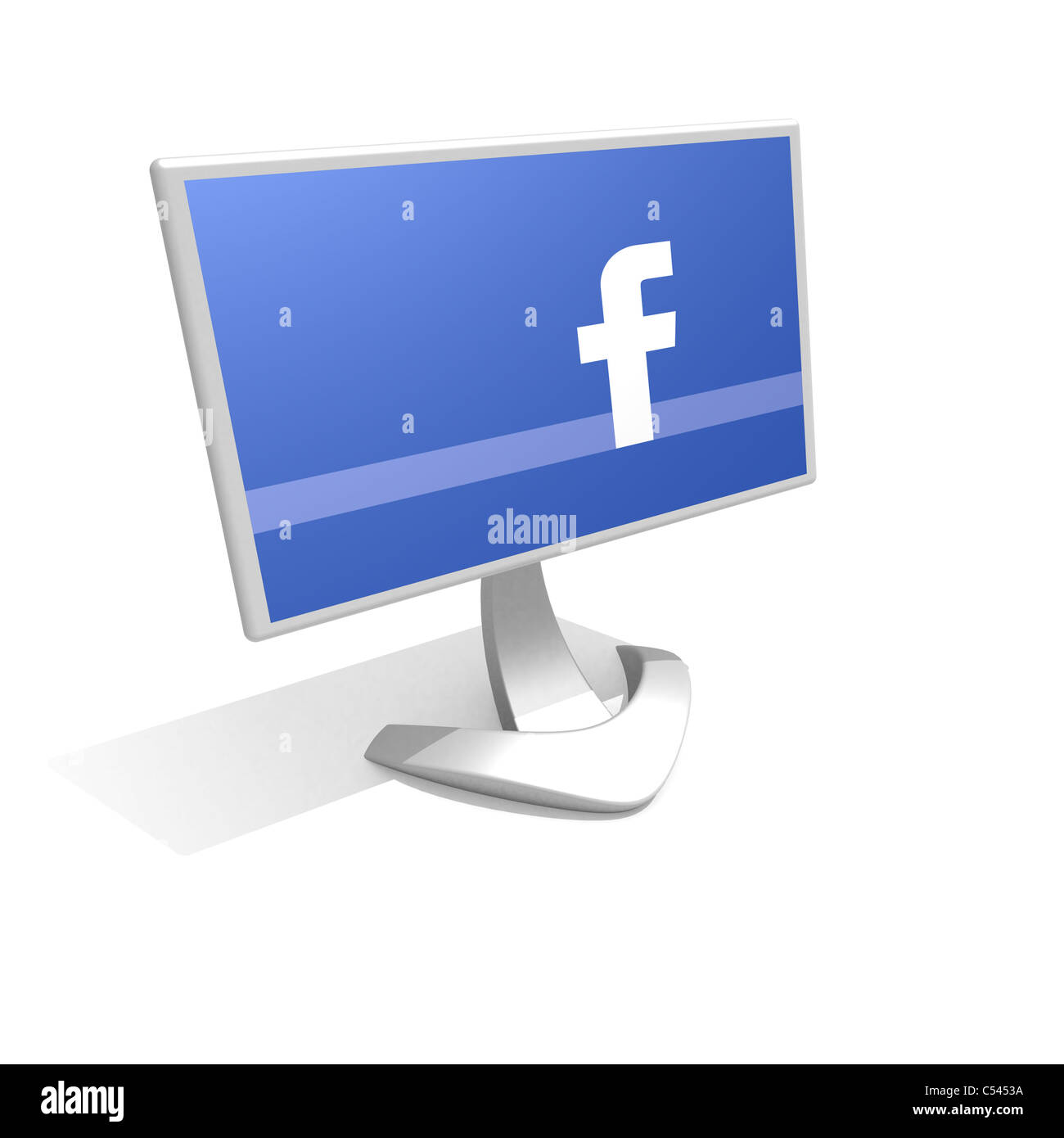 Facebook logo symbol icon Stock Photo - Alamy