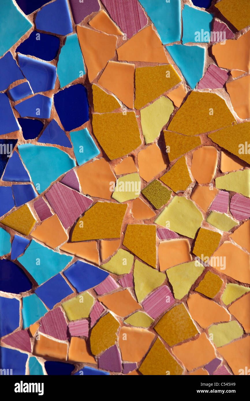 Yellow mosaic tile hi-res stock photography and images - Alamy