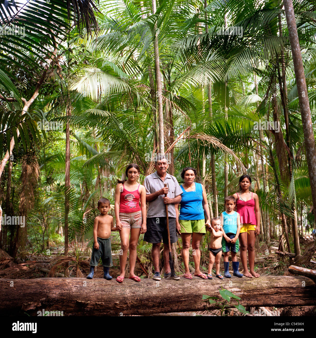 Ribeirinhos (river people) living on the Picanco River, Amazonian ...