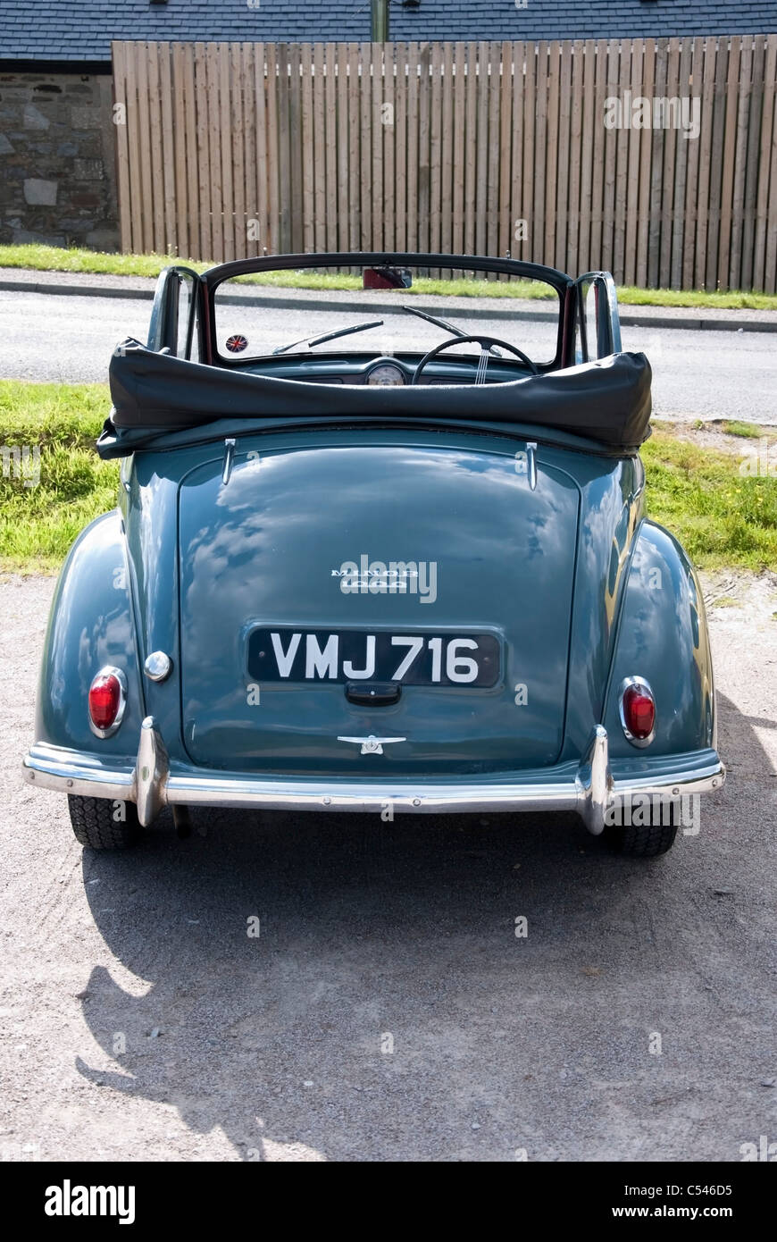 Pre 1963 Grey Morris Minor 1000 Convertible Motor Car Stock Photo - Alamy