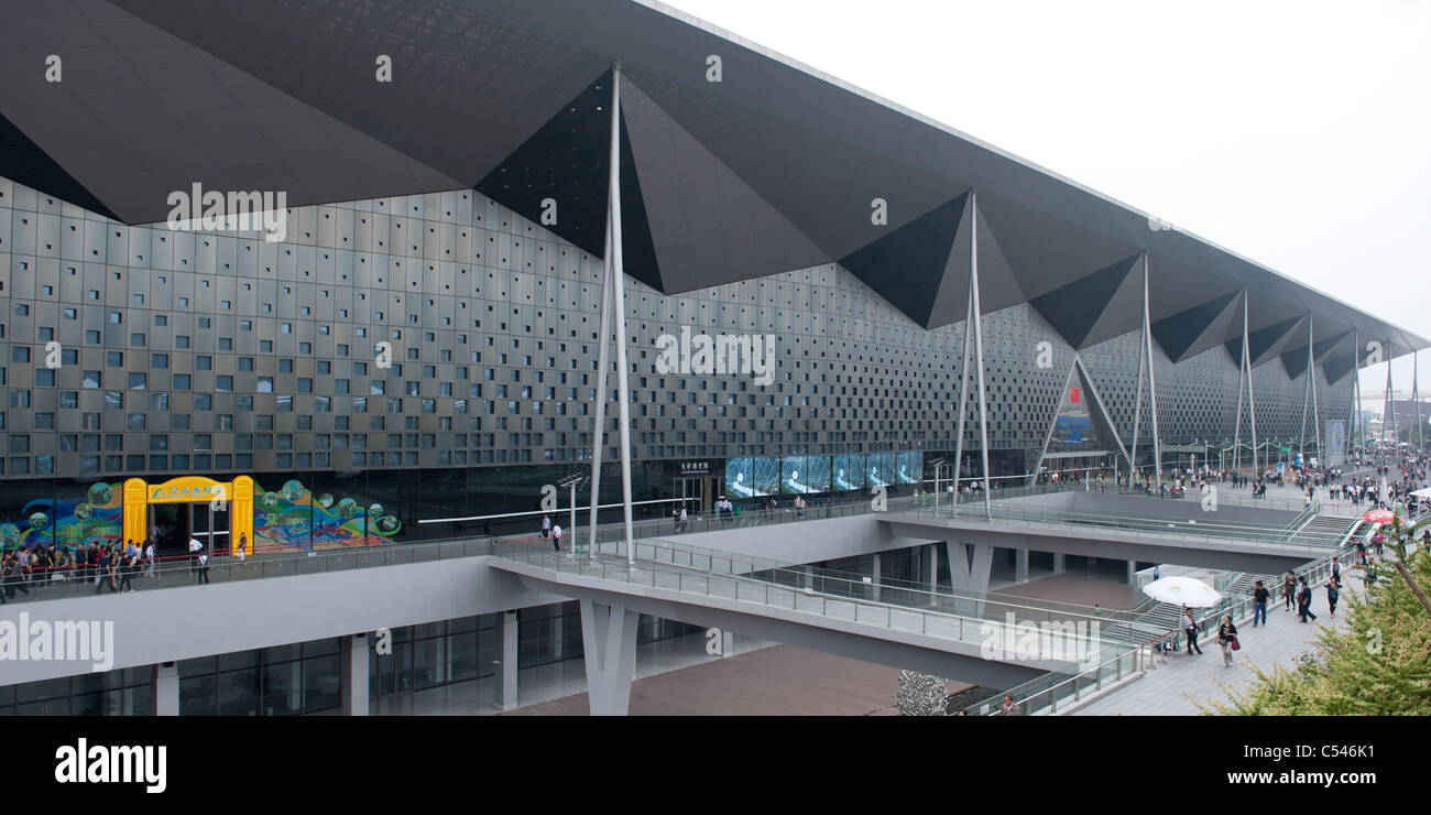 People at Shanghai World Expo, Theme Pavilion, Shanghai, China Stock ...