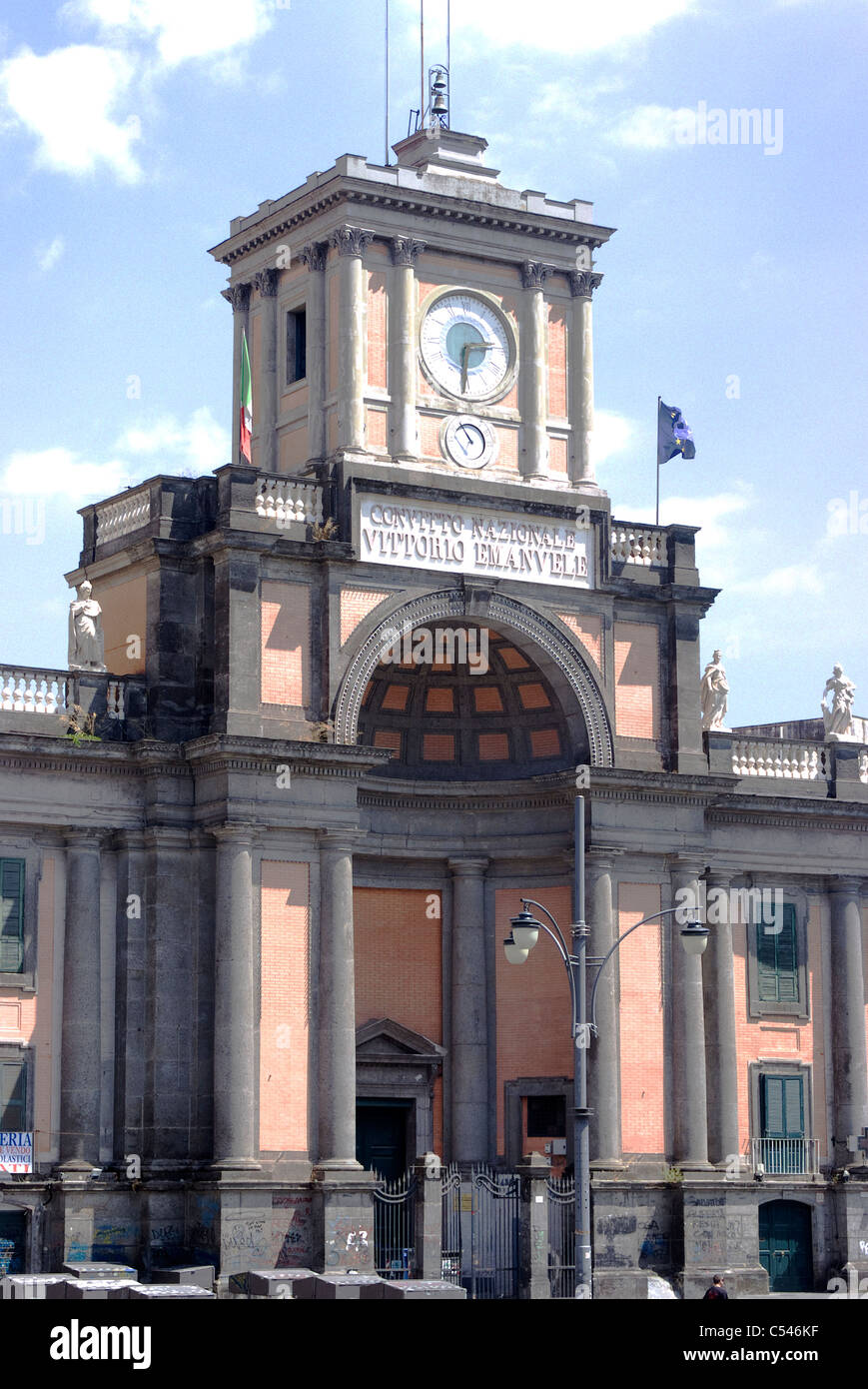 Piazza Dante, a large public square in the historic centre of Naples ...