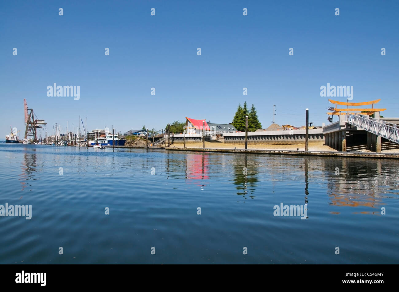 View of Budd Bay, Percival Landing, and the Port of Olympia from the ...