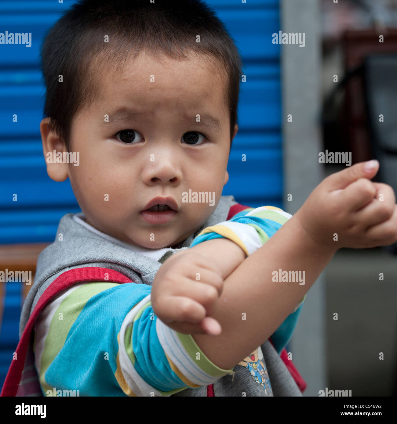 Portrait of a boy, Shanghai, China Stock Photo - Alamy