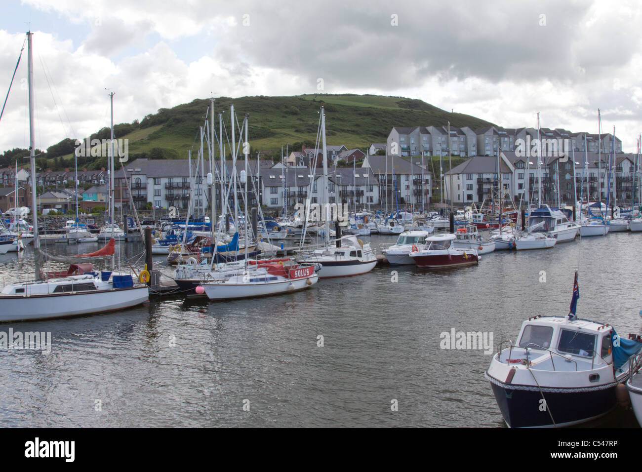 Aberystwyth marina harbour boats hi-res stock photography and images ...