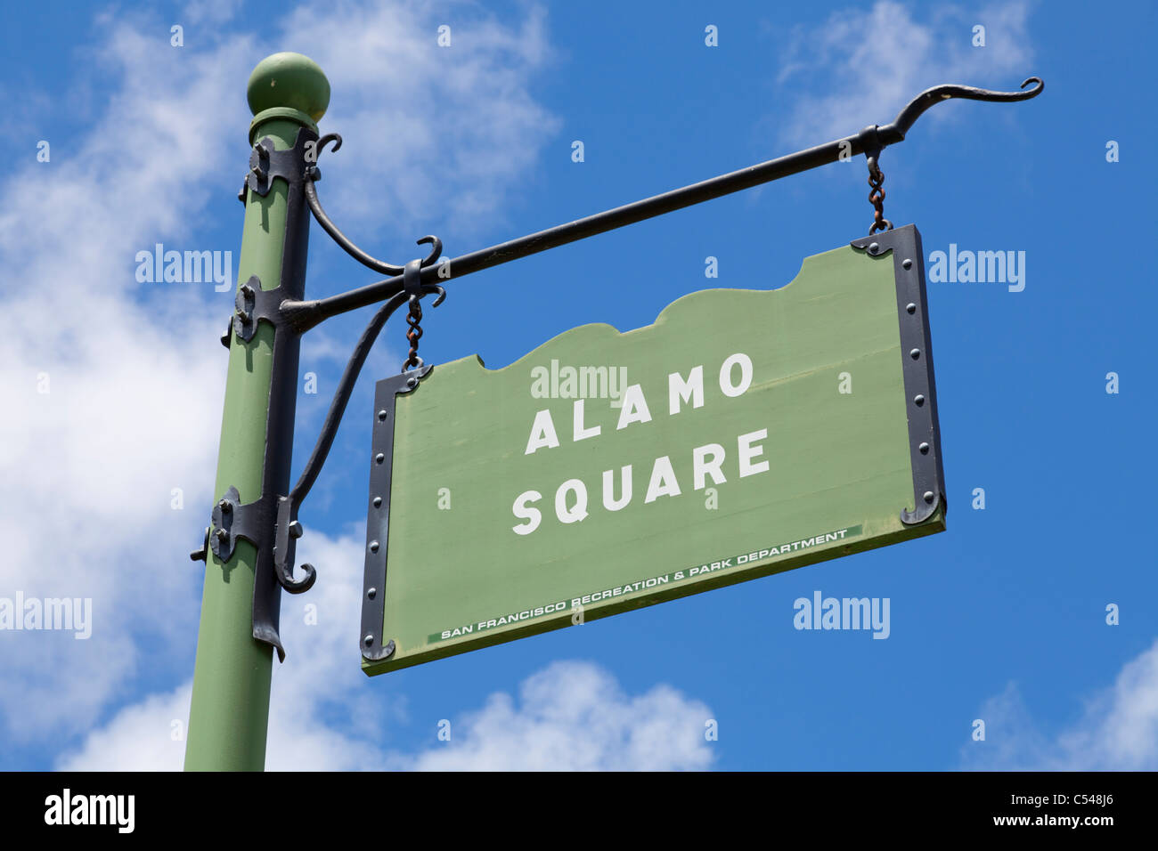 Alamo square sign San francisco California USA Stock Photo - Alamy