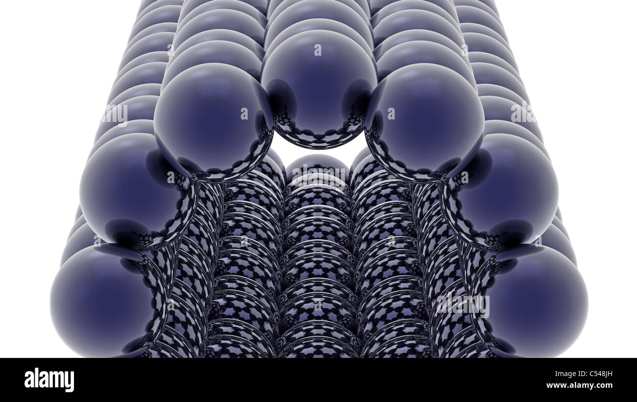 3d render of carbon nanotube model isolated on white Stock Photo - Alamy