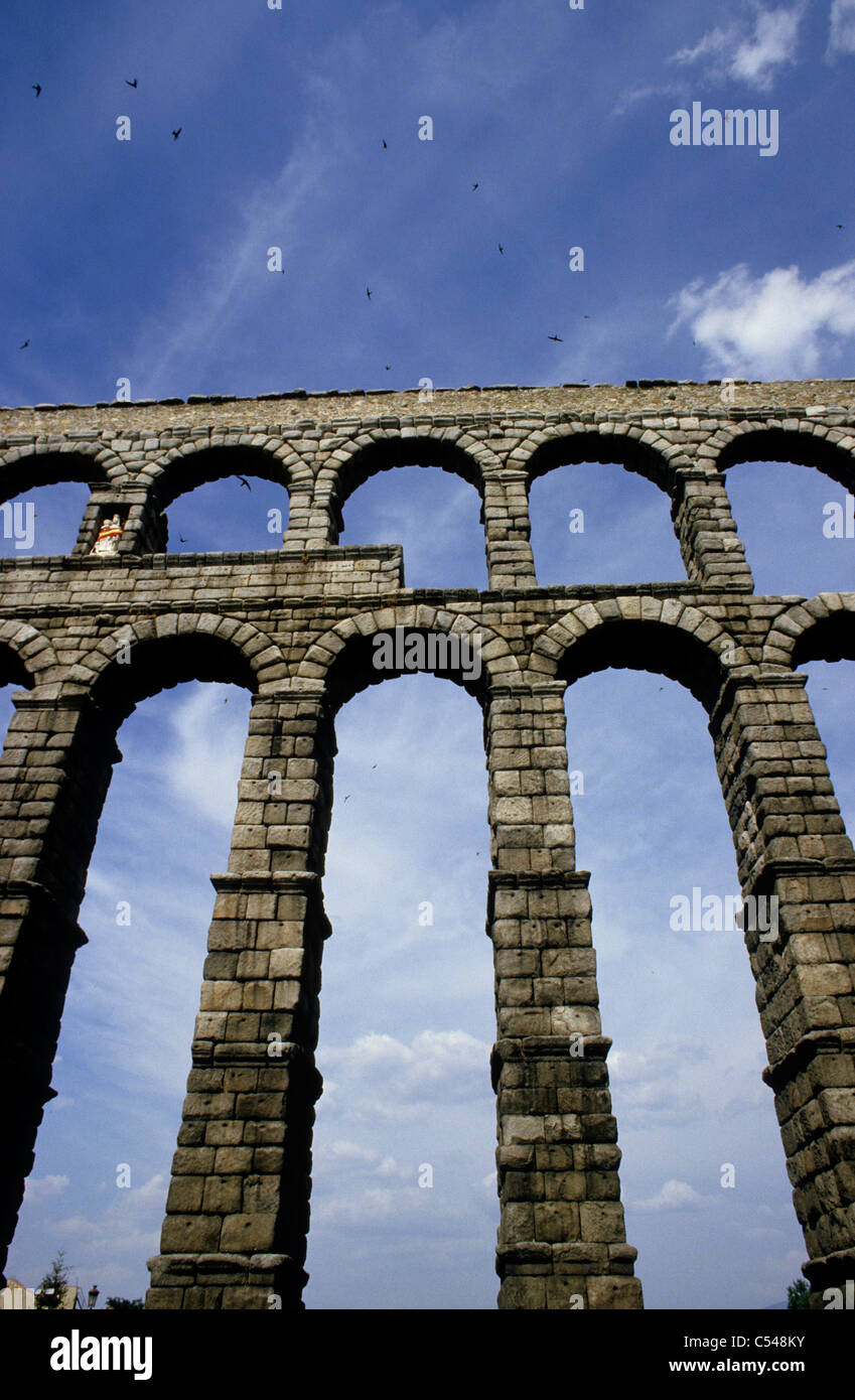 Spain. The Roman Aqueduct in Segovia Stock Photo - Alamy