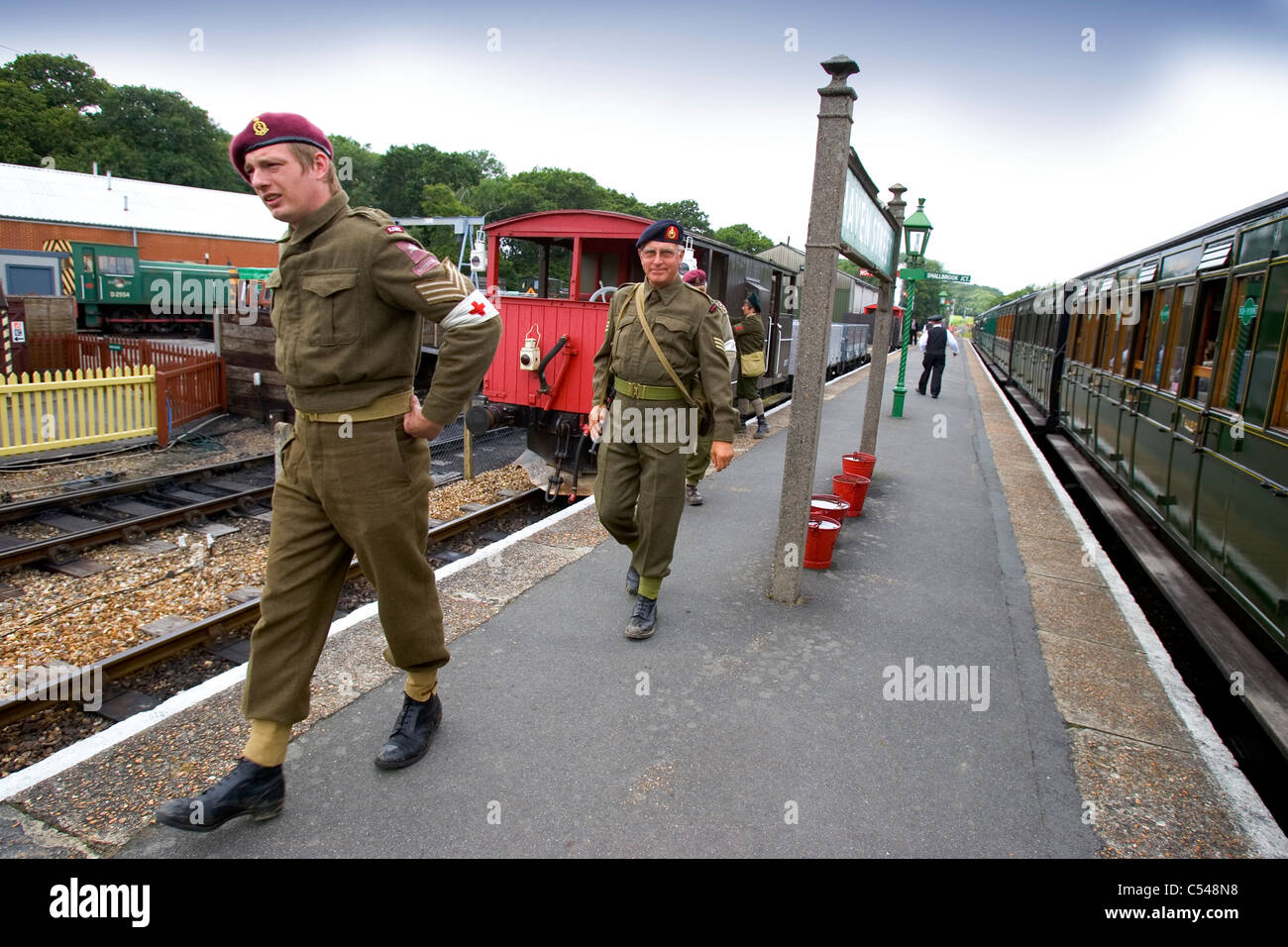 WORLD WAR, 2, TWO, 1940s weekend, Isle of Wight, Steam, Railway Stock ...
