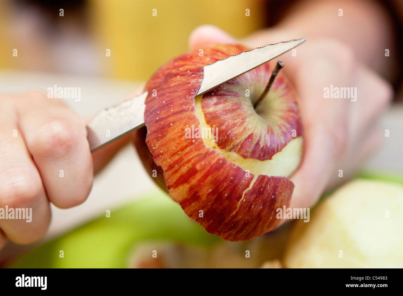 Peeling an apple hi-res stock photography and images - Alamy