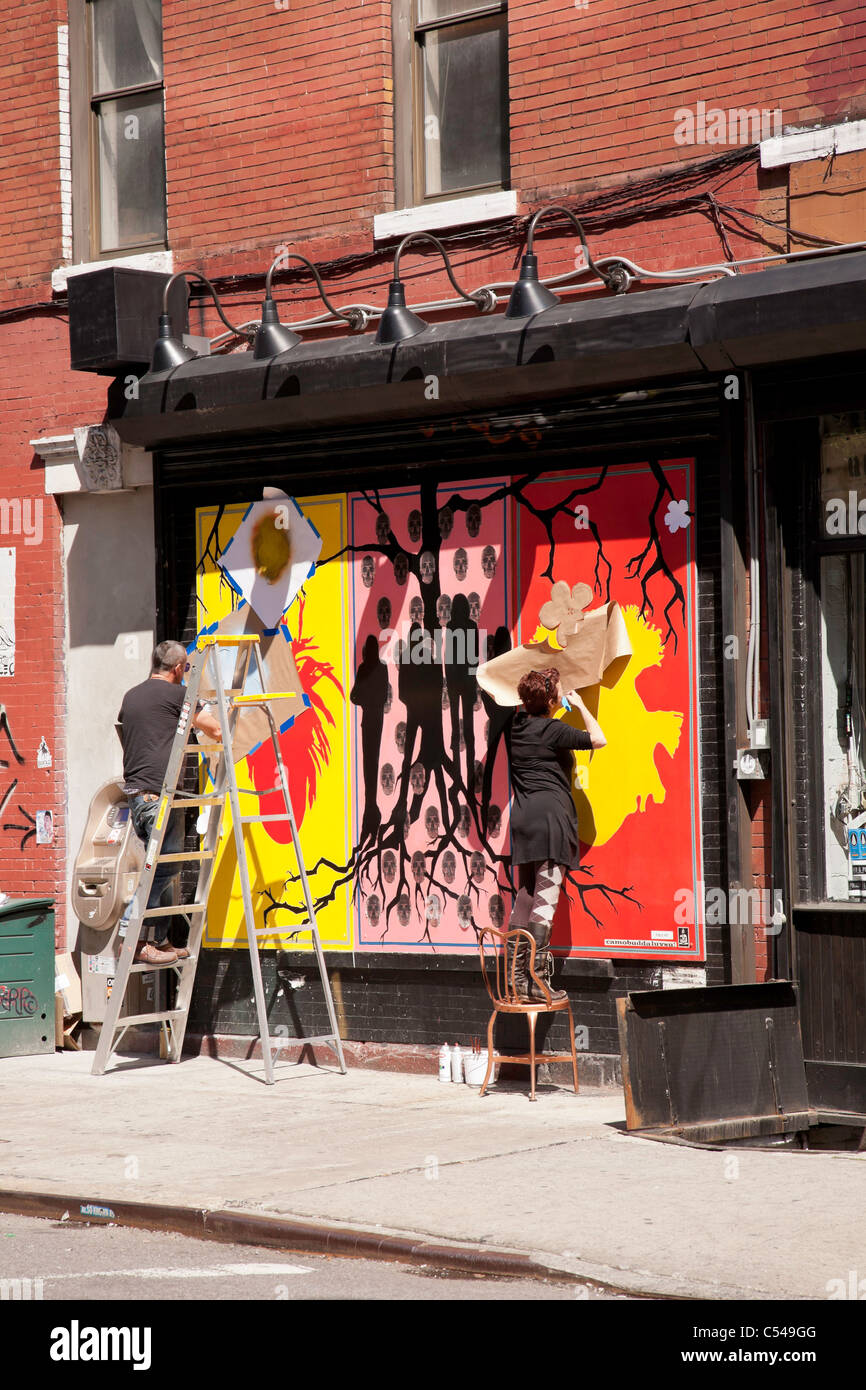 Elizabeth Street, NoLita, Painting Storefront Stock Photo - Alamy