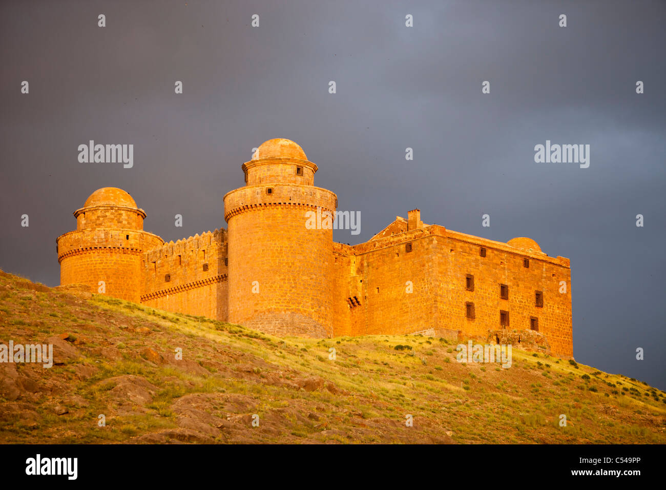 La Calahorra Castle in La Calahorra at the foot of the Sierra Nevada ...