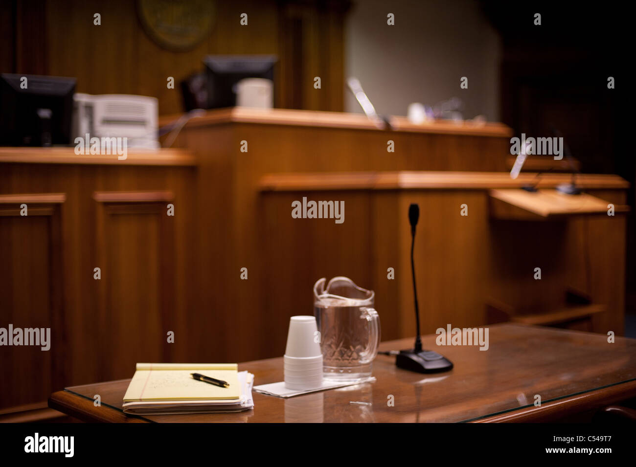 Courtroom interior hi-res stock photography and images - Alamy
