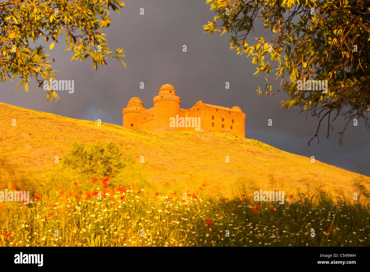 La Calahorra Castle in La Calahorra at the foot of the Sierra Nevada ...