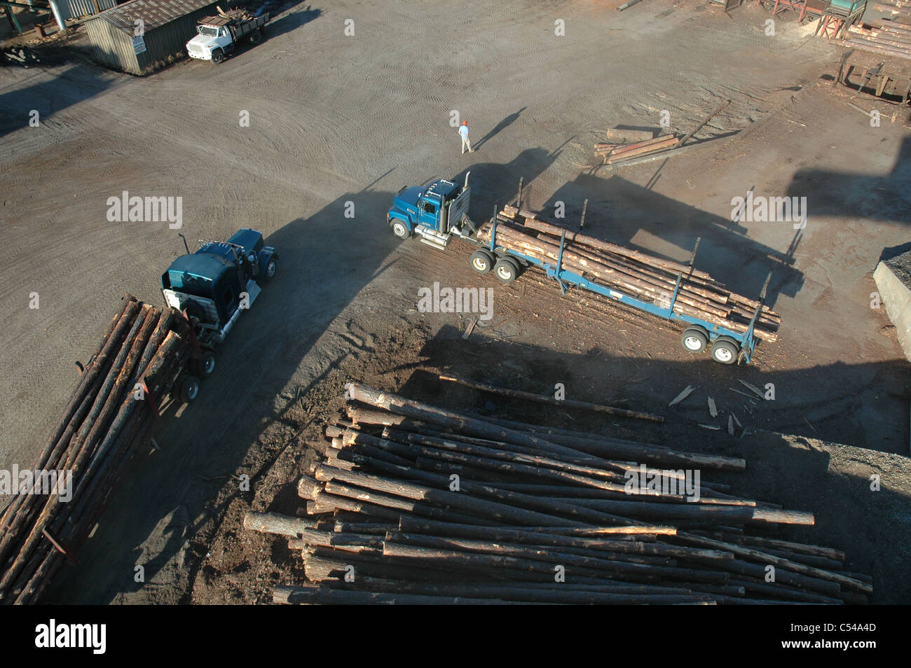 Lumber trucks hi-res stock photography and images - Alamy