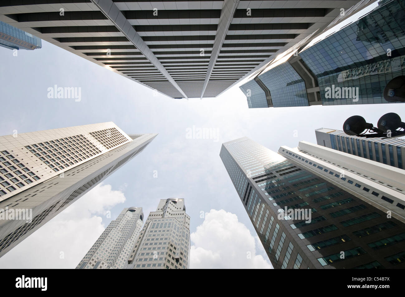 Skyscrapers of the financial district, central business district ... Skyscrapers of the financial district, central business district ...