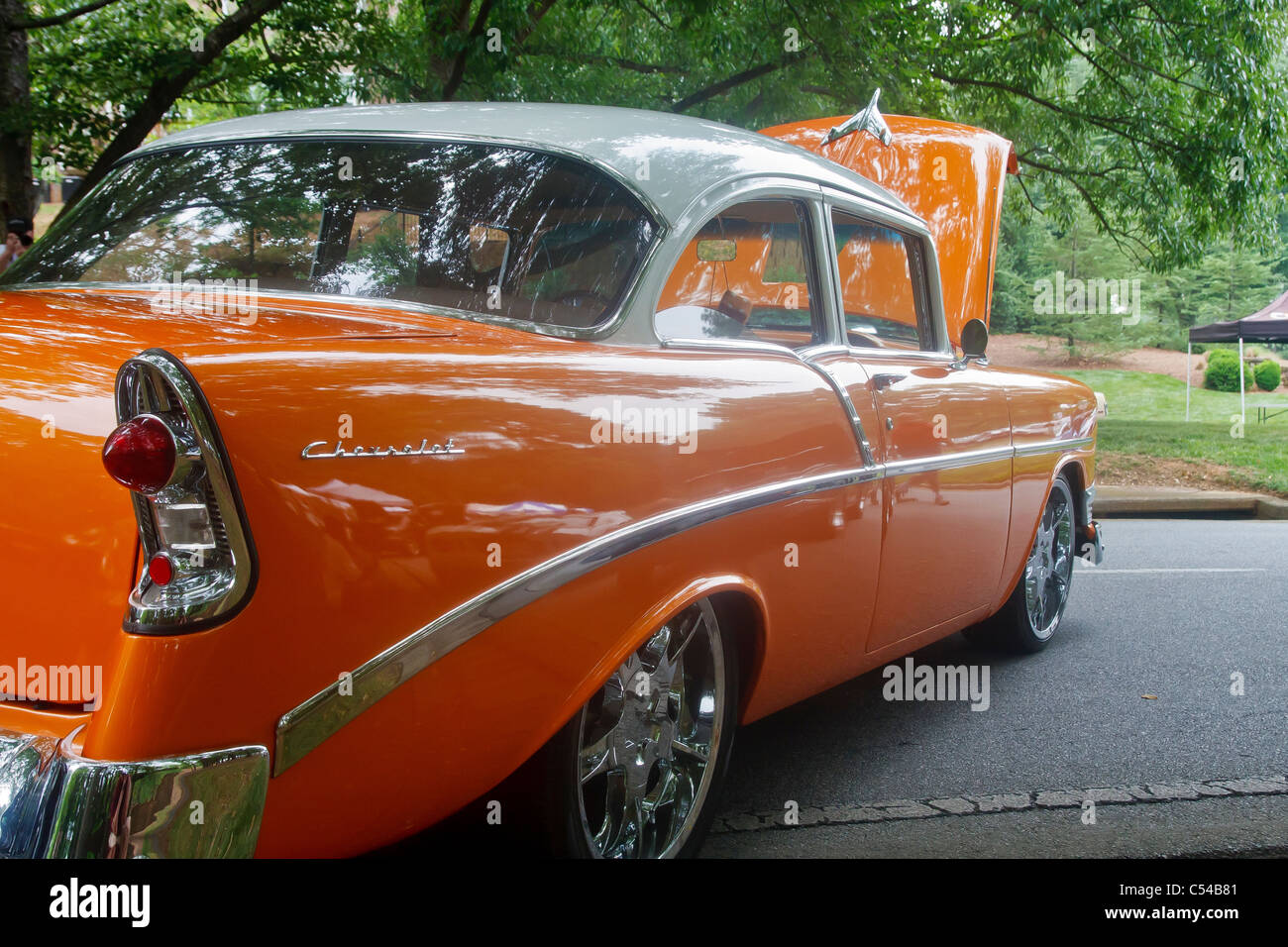 Orange vintage chevrolet car in hi-res stock photography and images - Alamy