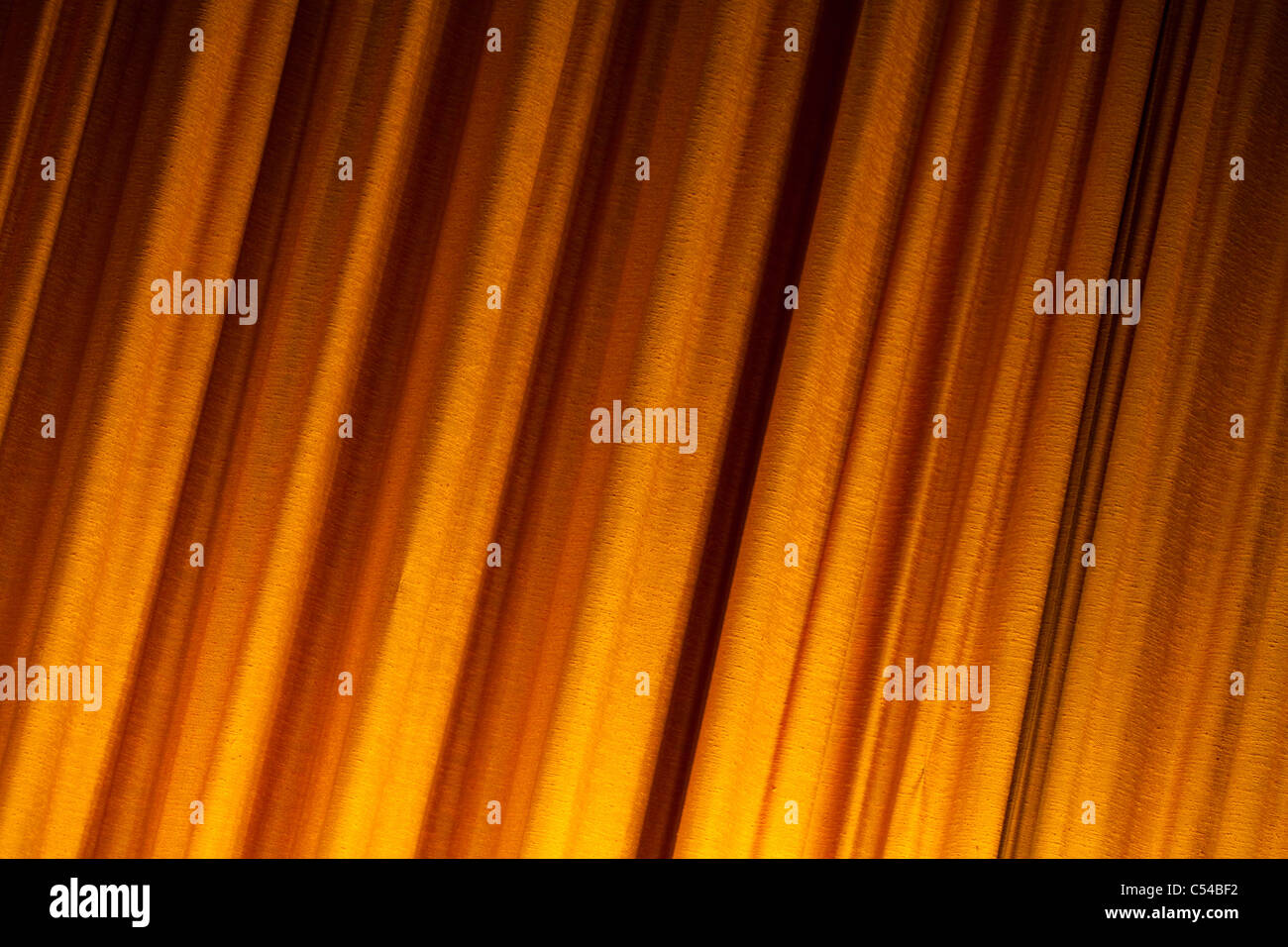 Yellow Stage Curtain for background Stock Photo - Alamy