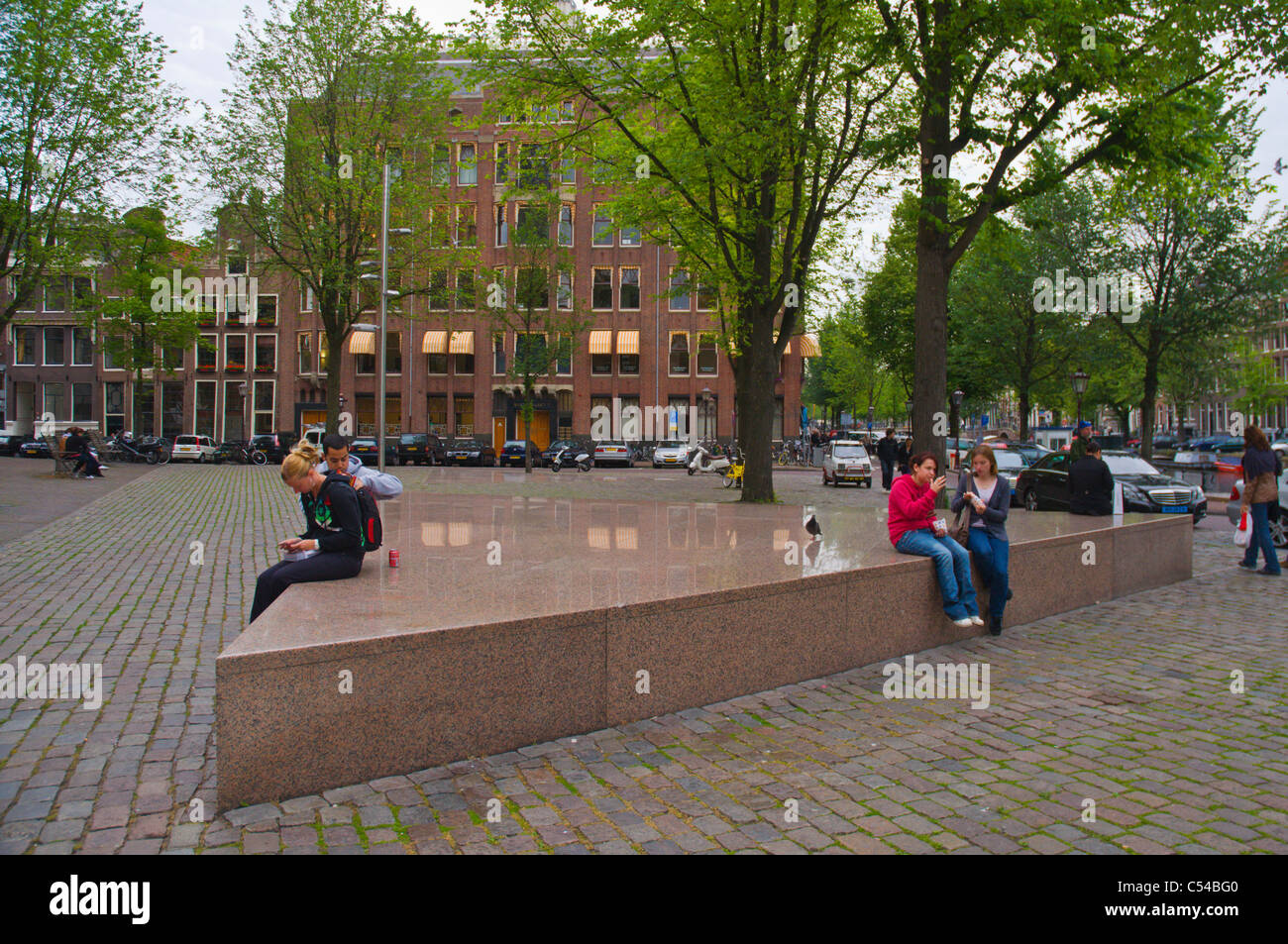 Homomonument at Westermarkt square Amsterdam the Netherlands Europe ...