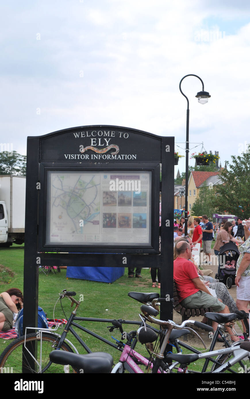 Ely town sign Stock Photo - Alamy