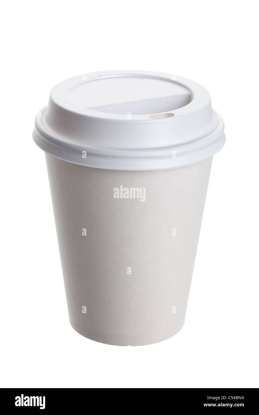 White Paper Cup close up Stock Photo - Alamy