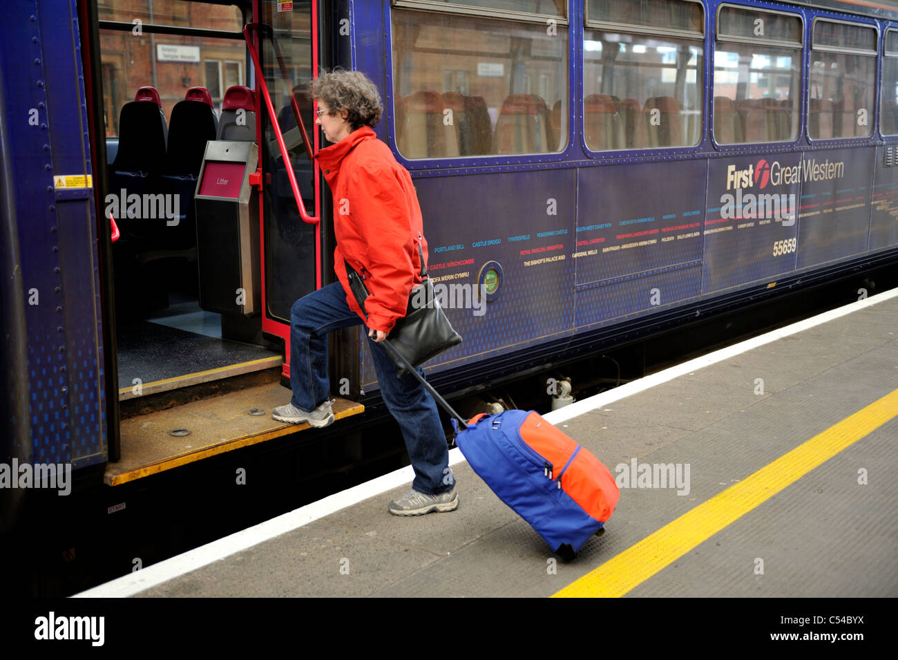 Boarding the train hi-res stock photography and images - Alamy