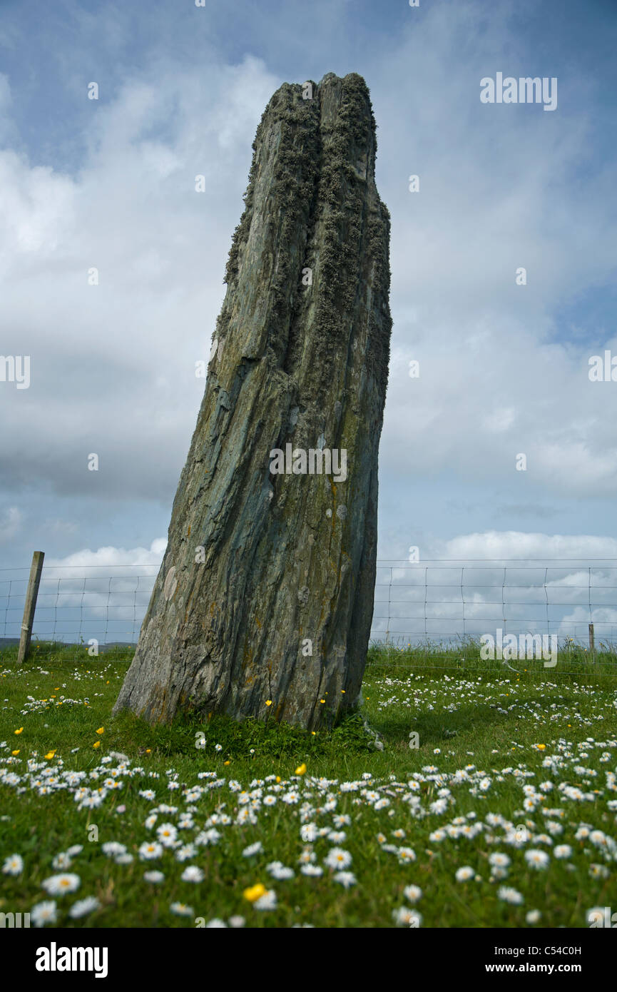 The Clivocast Standing Stone Unst Shetland Isles. Scotland. SCO 7523 ...