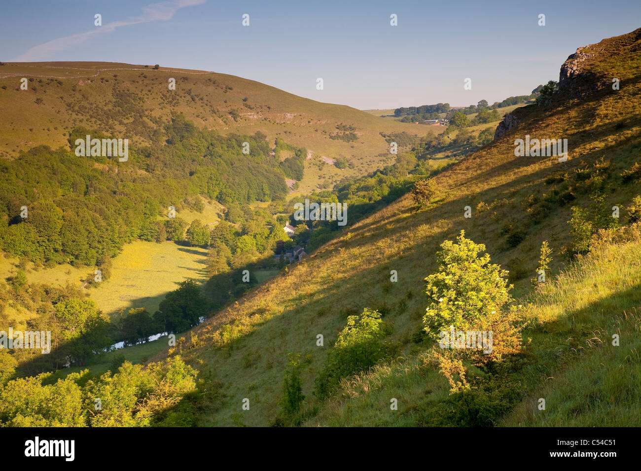 Monsal dale morning Stock Photo - Alamy