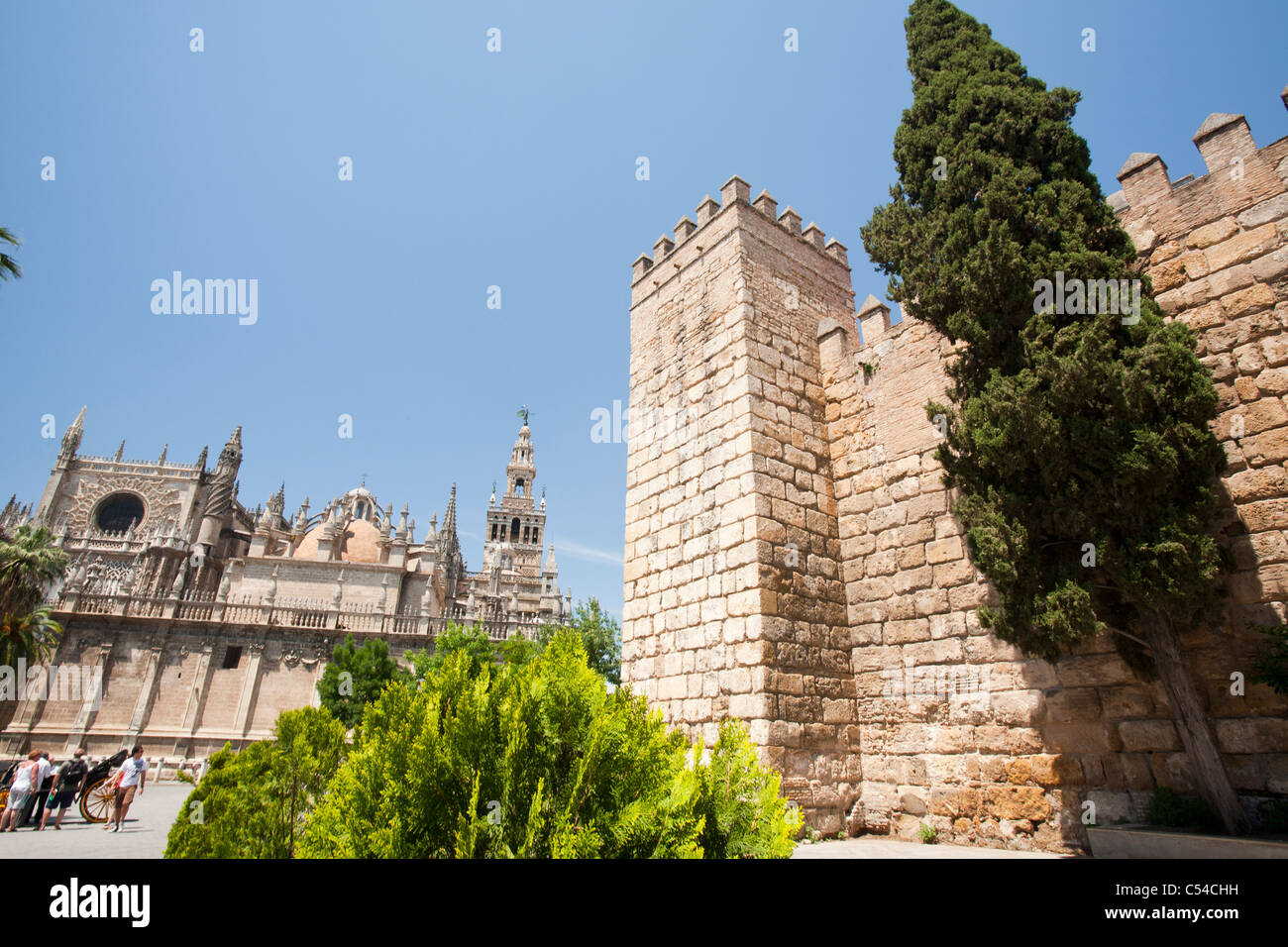 Seville alcazar fortress hi-res stock photography and images - Alamy