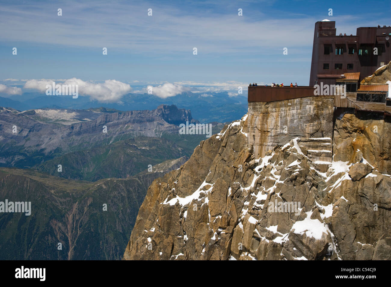 Panoramic Terrace at Aiguille du Midi, Chamonix, France, Mont Blanc ...
