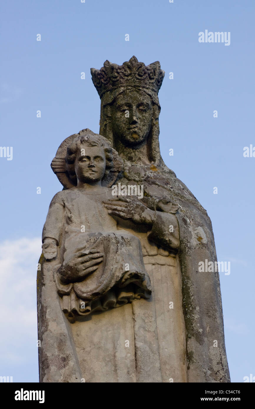 Lady of Penrhys statue, Rhondda Valley, south wales Stock Photo - Alamy