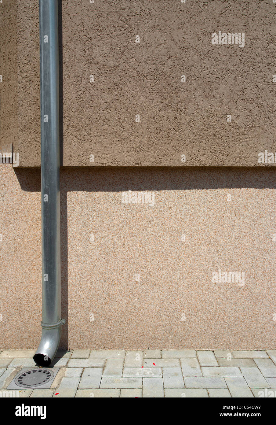 House gutter and wall textures in brown color Stock Photo - Alamy