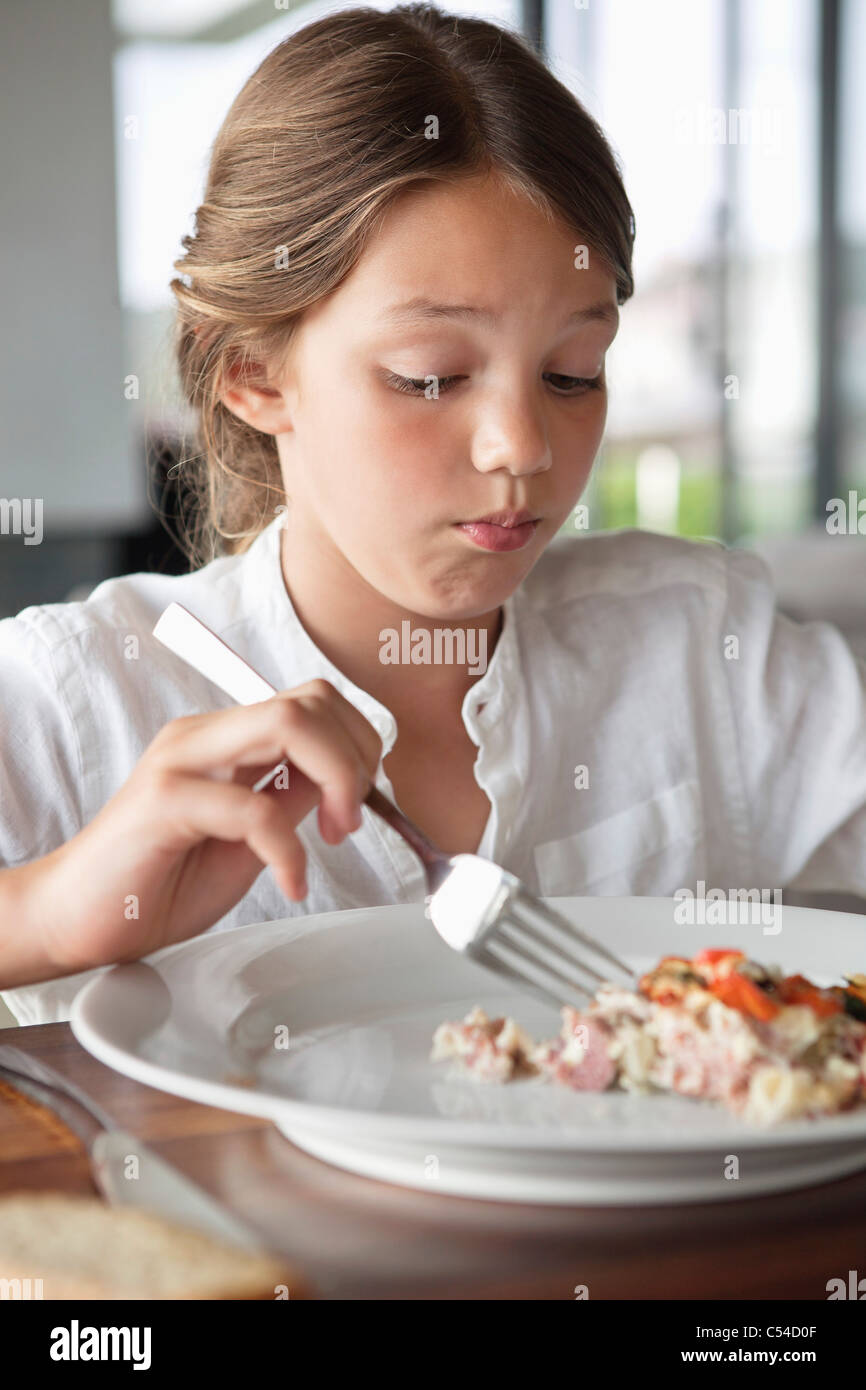 Food girl disgust hi-res stock photography and images - Alamy