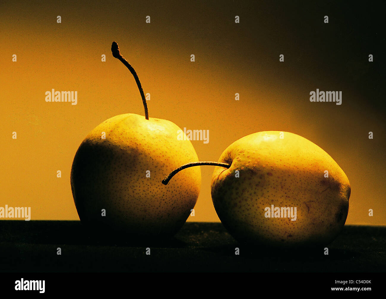 Two yellow pears Stock Photo - Alamy