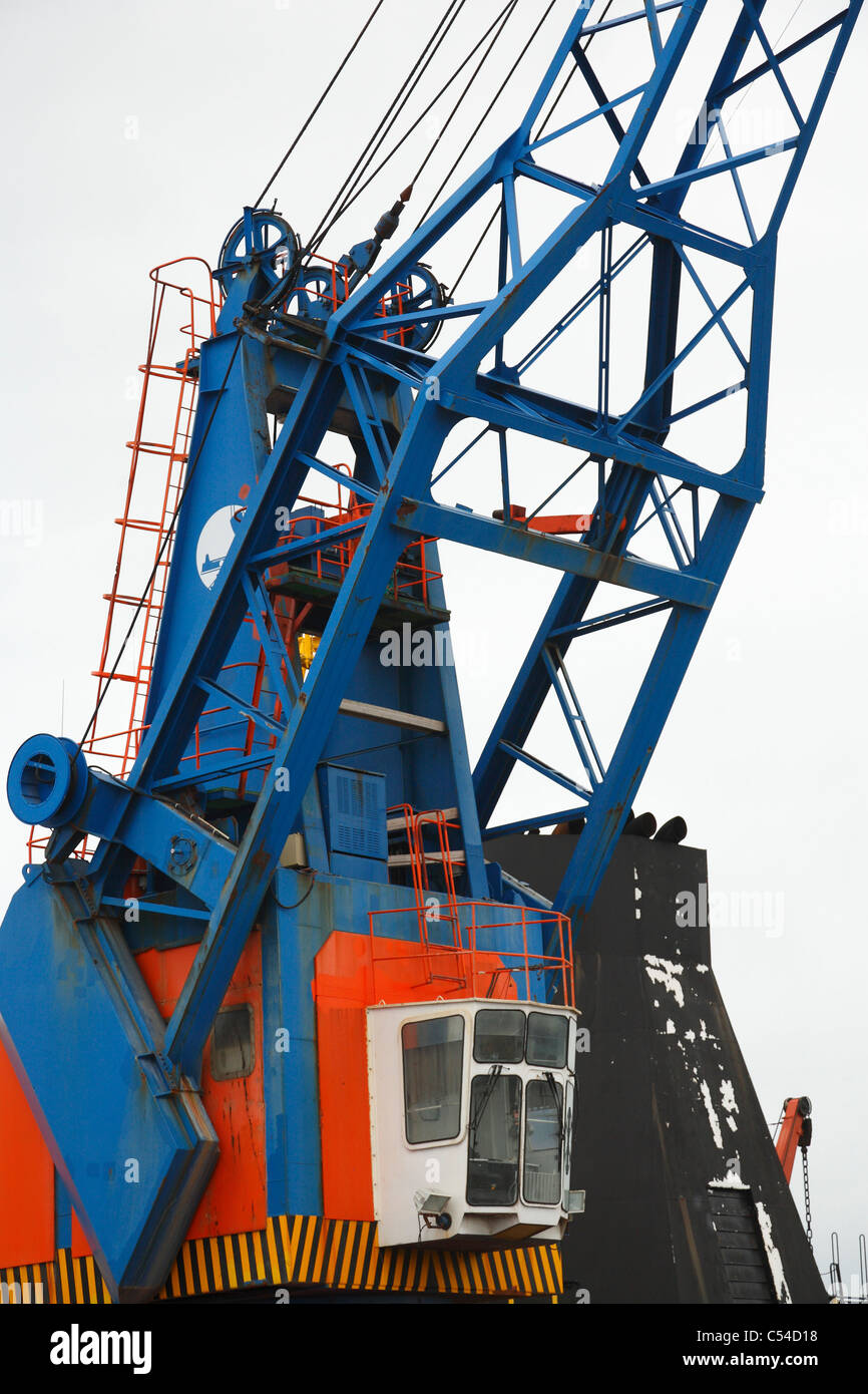 Crane control cabin Stock Photo - Alamy