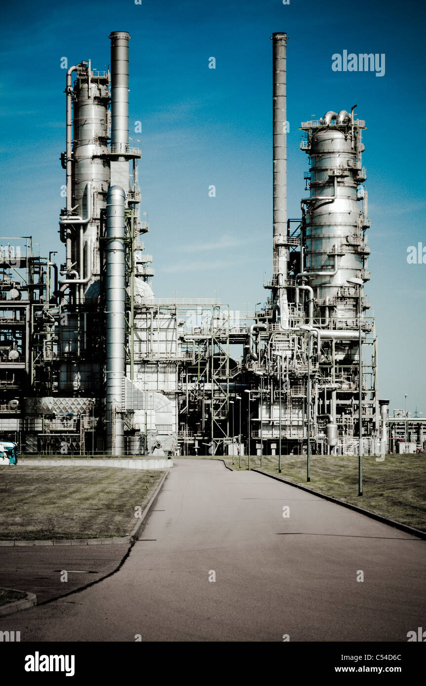 Leuna Works chemical plant, Leuna, Saxony-Anhalt, Germany, Europe Stock ...