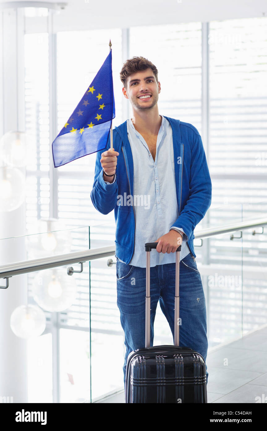 Man flag european union hi-res stock photography and images - Alamy