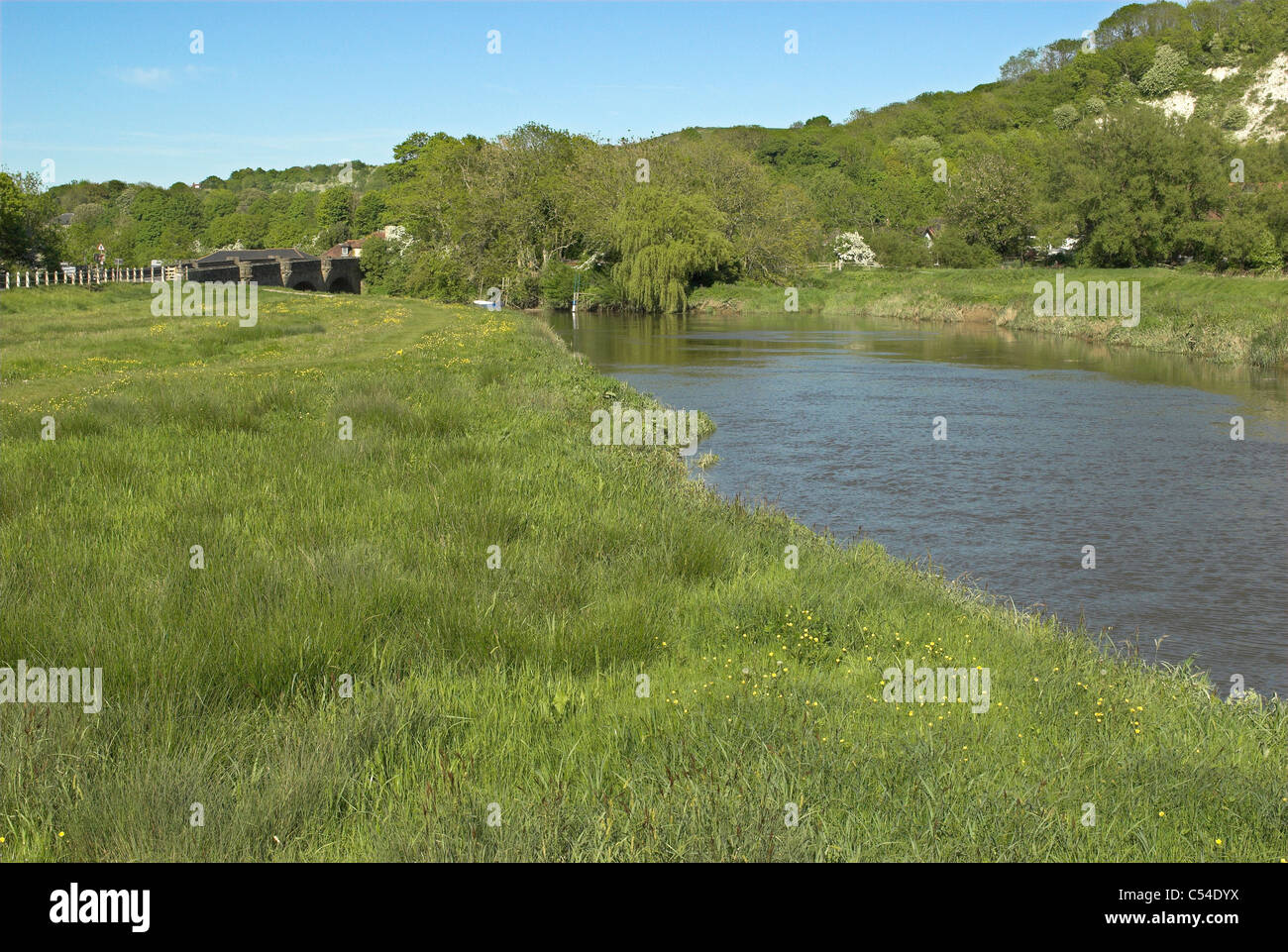 Amberley bridge river arun west hi-res stock photography and images - Alamy