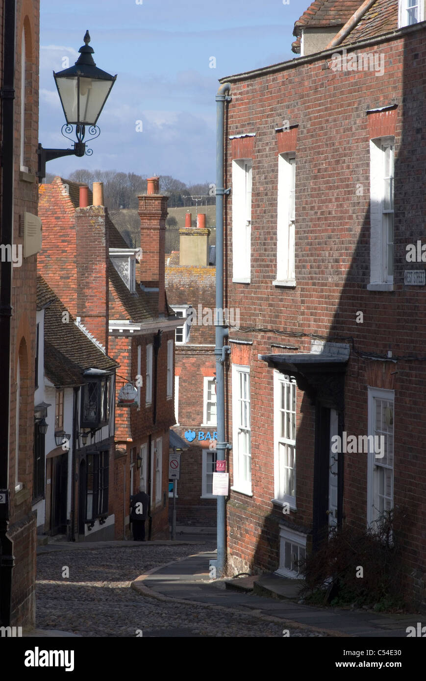 Small side street, Rye, East Sussex, England Stock Photo - Alamy