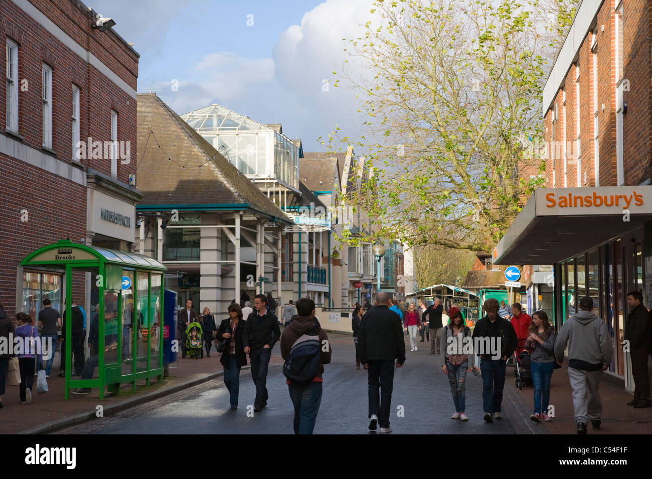 Middle Brook Street, Winchester, Hampshire, England, UK Stock Photo - Alamy