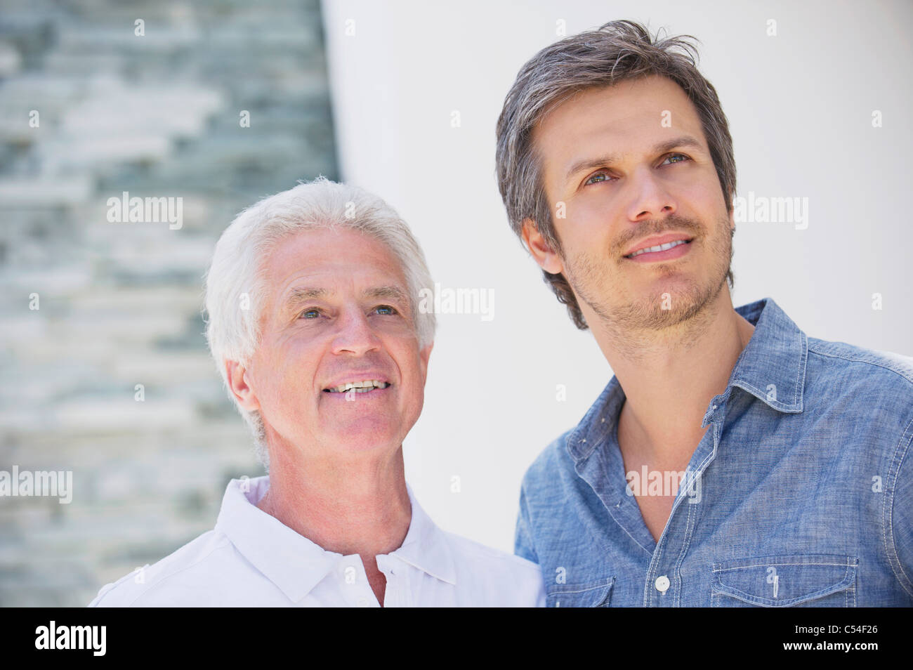 Father looking up hi-res stock photography and images - Alamy