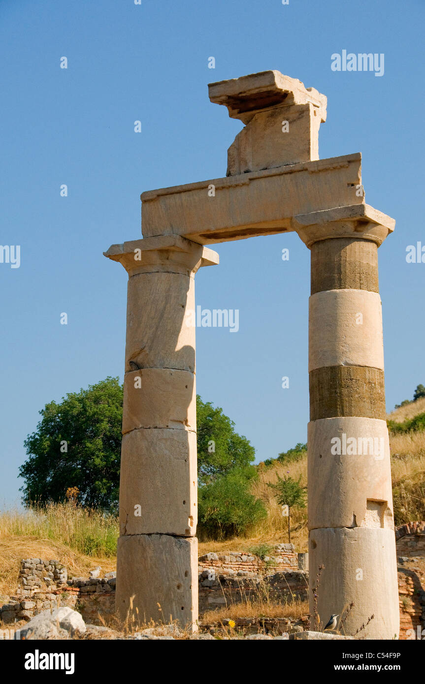 The ancient city of Ephesus Turkey has many interesting sights such as ...