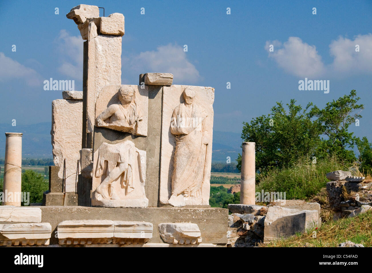The ancient city of Ephesus Turkey has many interesting sights such as ...
