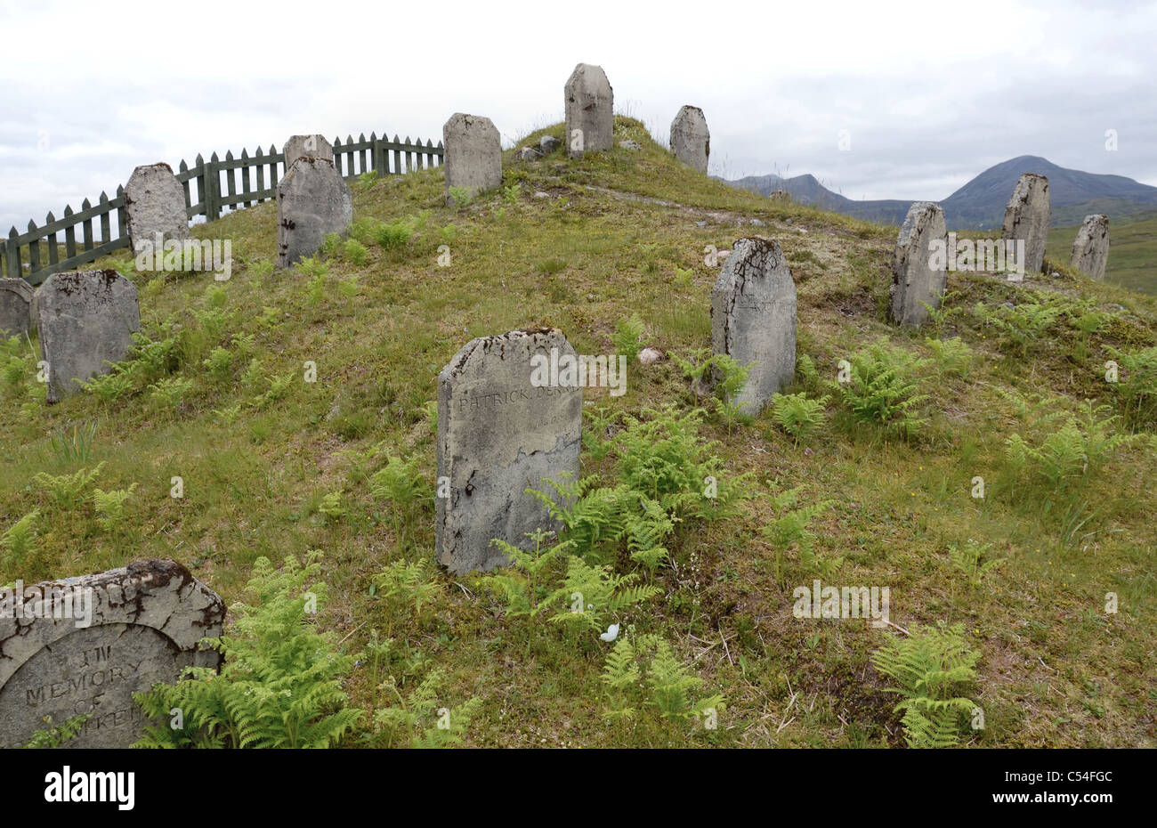 The graves of navvies who died during the construction of the ...
