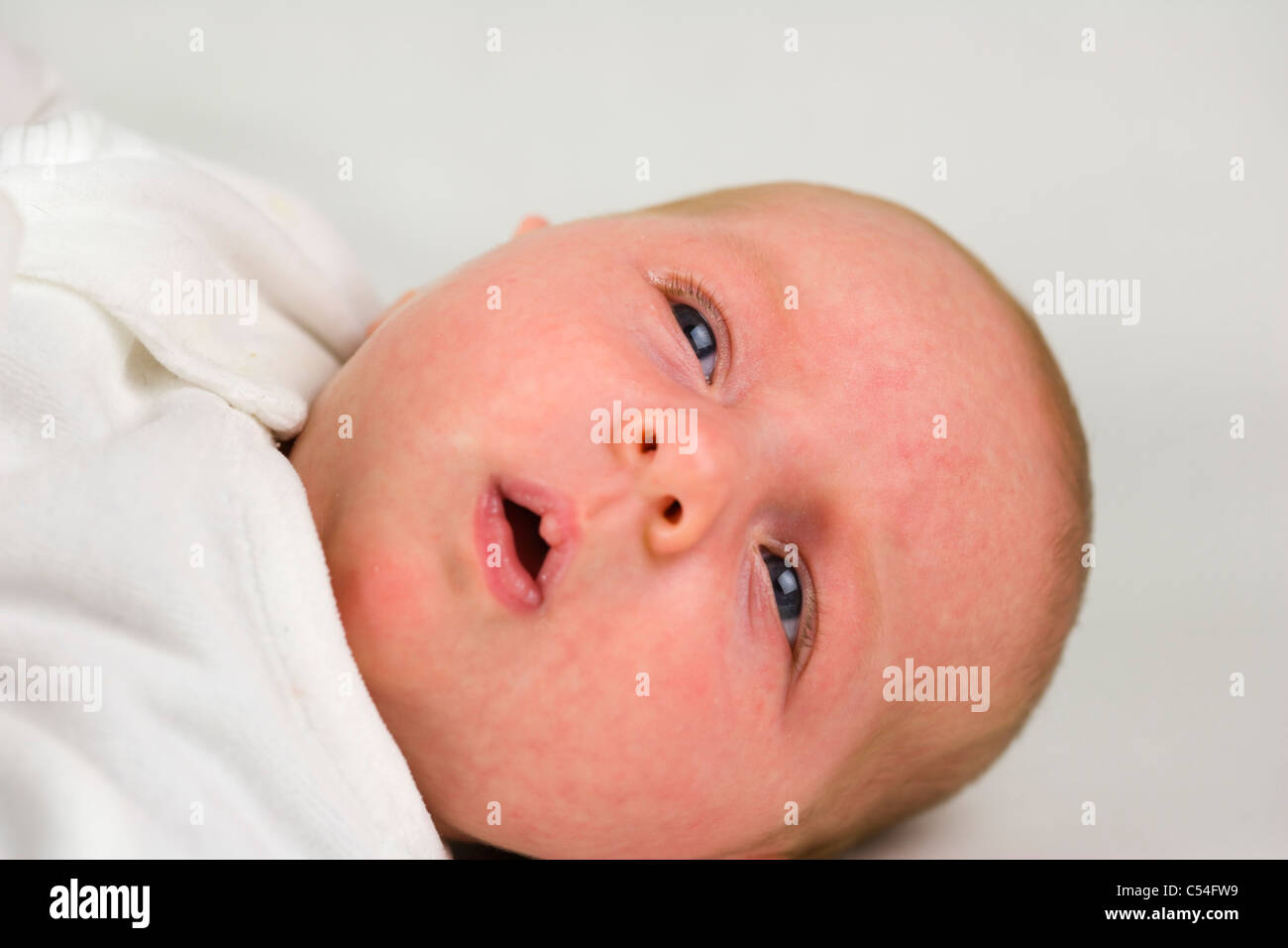 One and a half month old baby girl Stock Photo - Alamy
