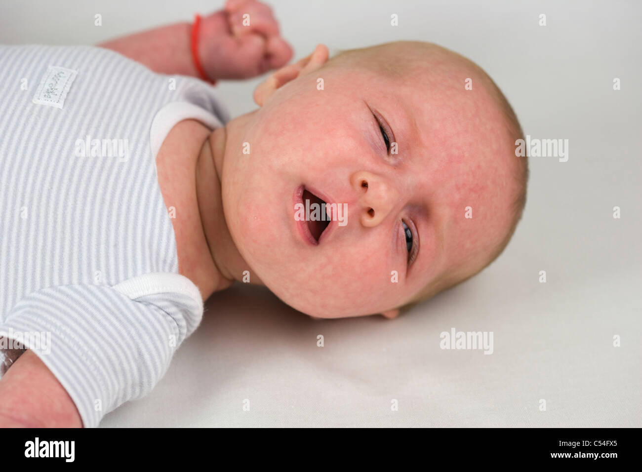 One and a half month old baby girl Stock Photo - Alamy