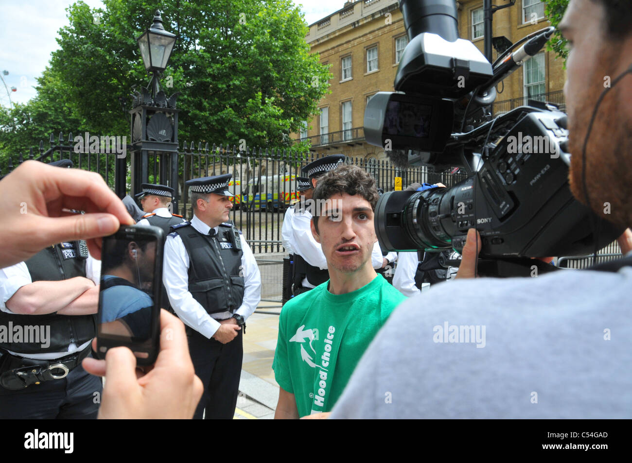 Jody Mcintyre TUC anti cuts strike 30th June 2011 Unions Unison NUT ATL ...