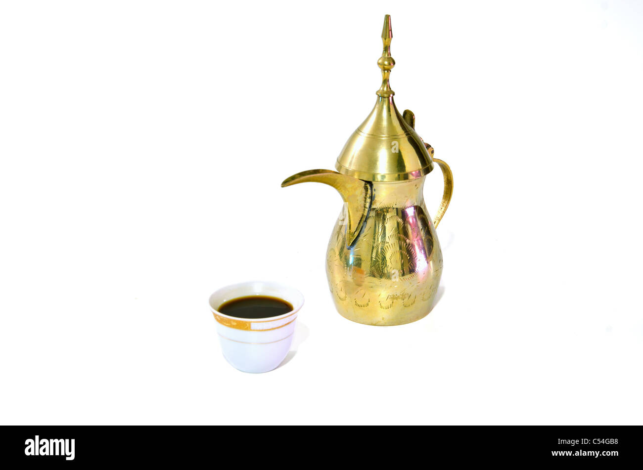Isolated Arabic Coffee Pot Stock Photo - Alamy
