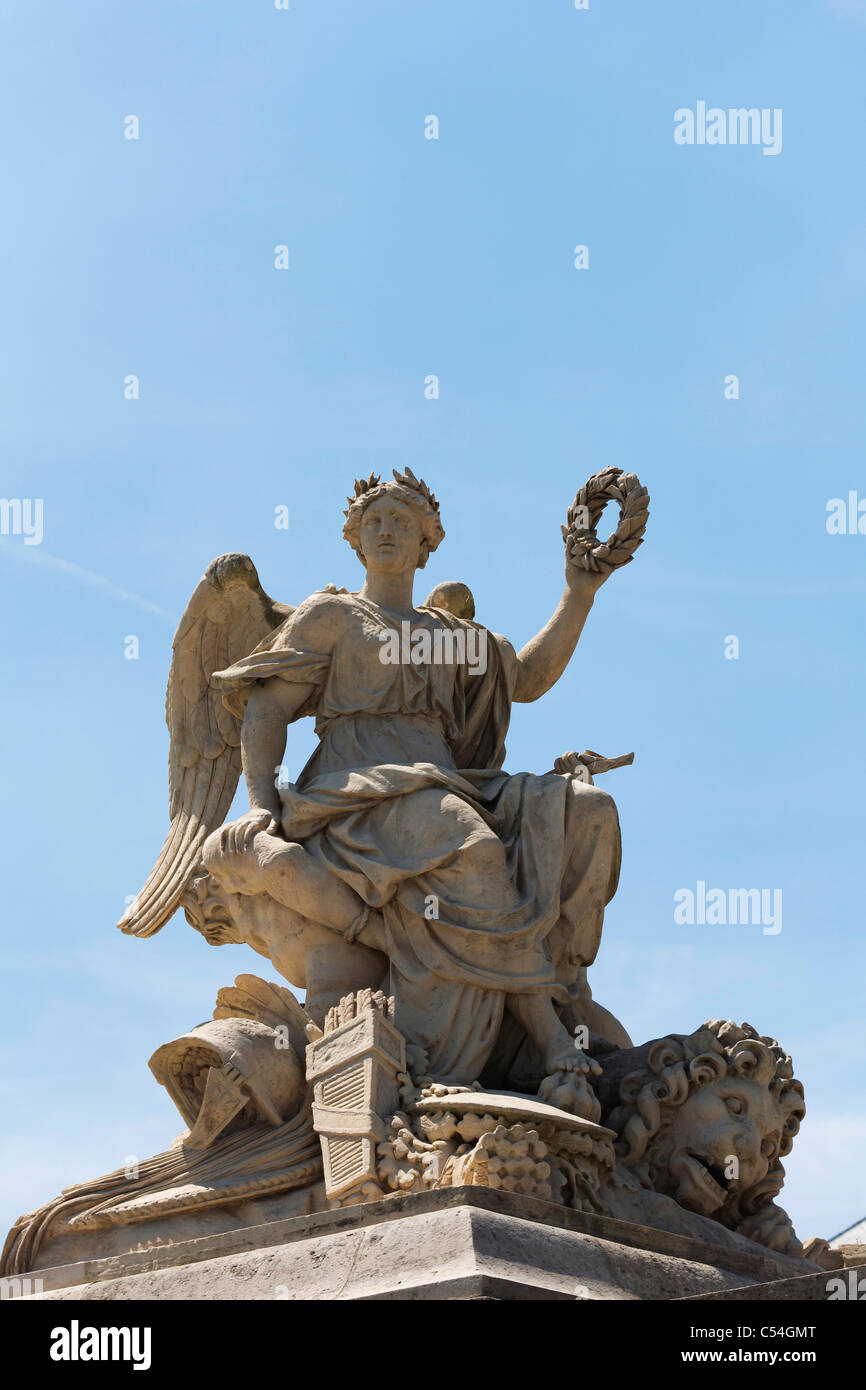 Statue at the exterior of Chateau de Versailles France Stock Photo - Alamy